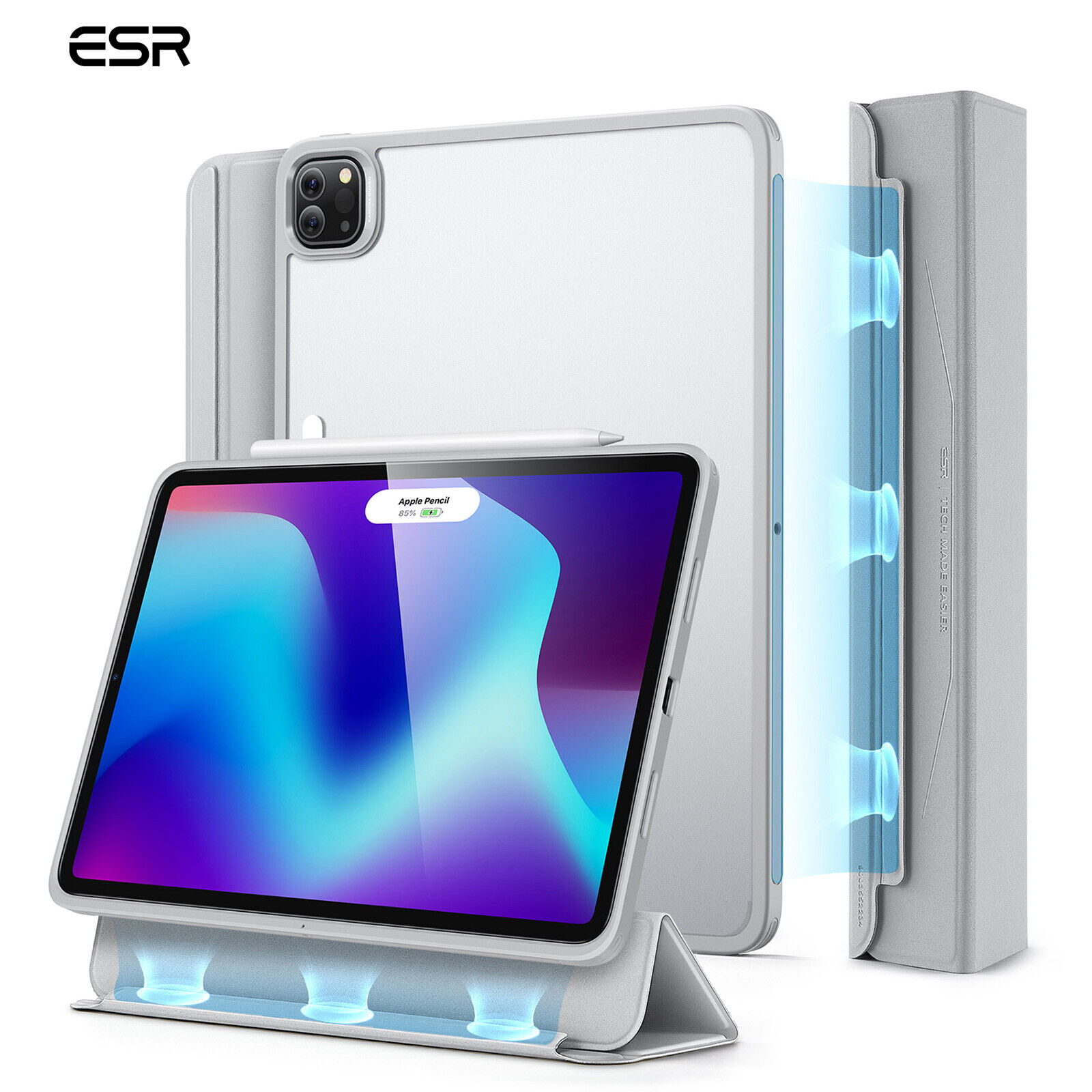 ESR Hybrid Case Compatible with iPad Pro 12.9 Inch 2022/2021 (6th/5th ...
