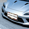 2D Flat Printing, 1pc, Red Rose and Chain Aluminum License Plate Frame ...