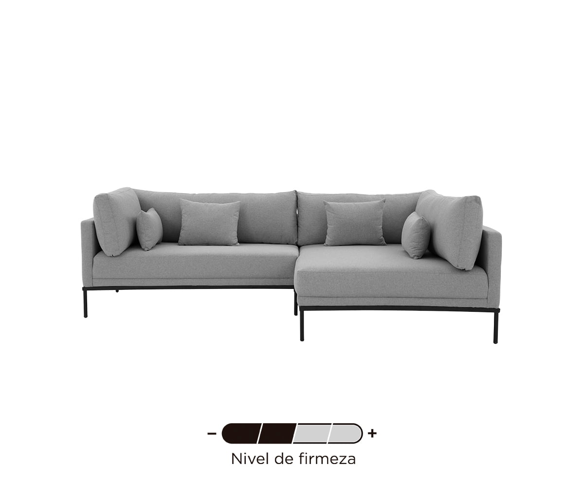 Sala esquinera derecha Aconchi - Gris GAIA Aconchi | Walmart en línea
