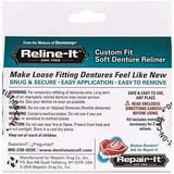 Reline-It Advanced Denture Reliner Kit for Both Upper & Lower Dentures ...