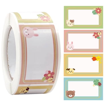 200Pcs Colorful Name Tags Labels Perforated Roll Tag for Classroom ...