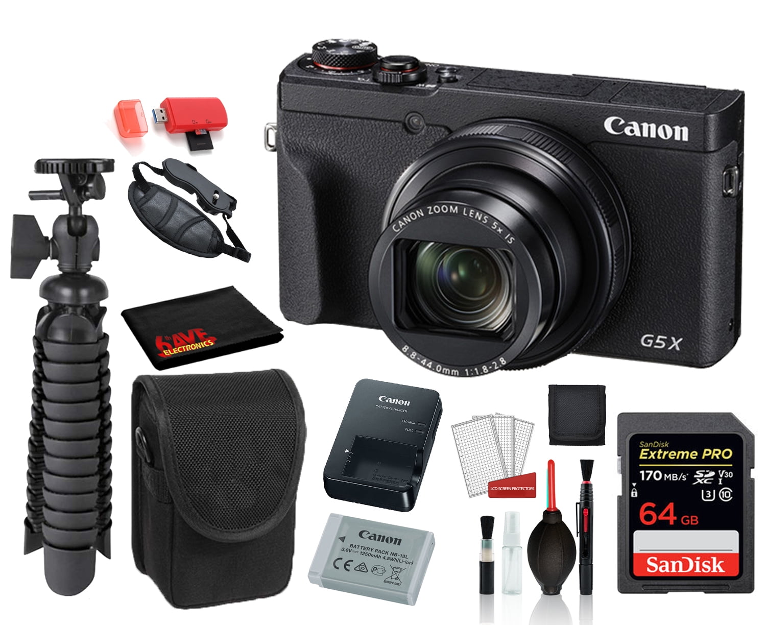 Canon PowerShot G5 X Mark II Digital Camera (3070C001) with Accessory ...