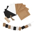 10 Piece Paper Photo Frame Set With Rope and Clips Wall Picture Display ...