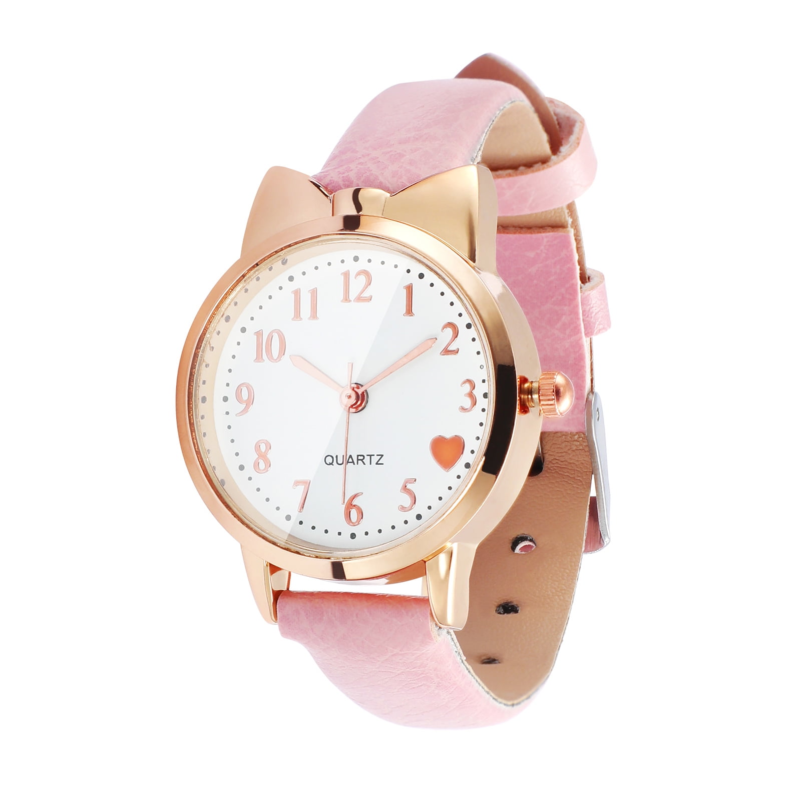 Click here for Kakowely Pink Kids Analog Watch For Girls With Pu... prices