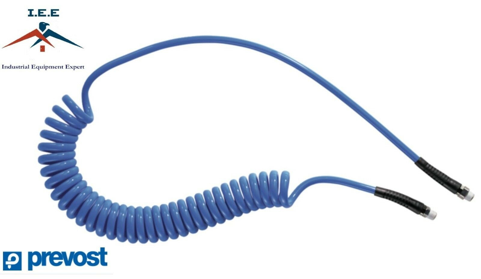 Prevost Coiled Quality 1/4" X 26' Polyurethane Air Compressor Coil Hose ...