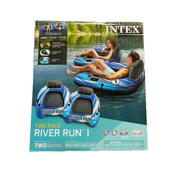 Intex River Run 1 53" Inflatable Floating Water Tube Lake Raft, Red (12 ...