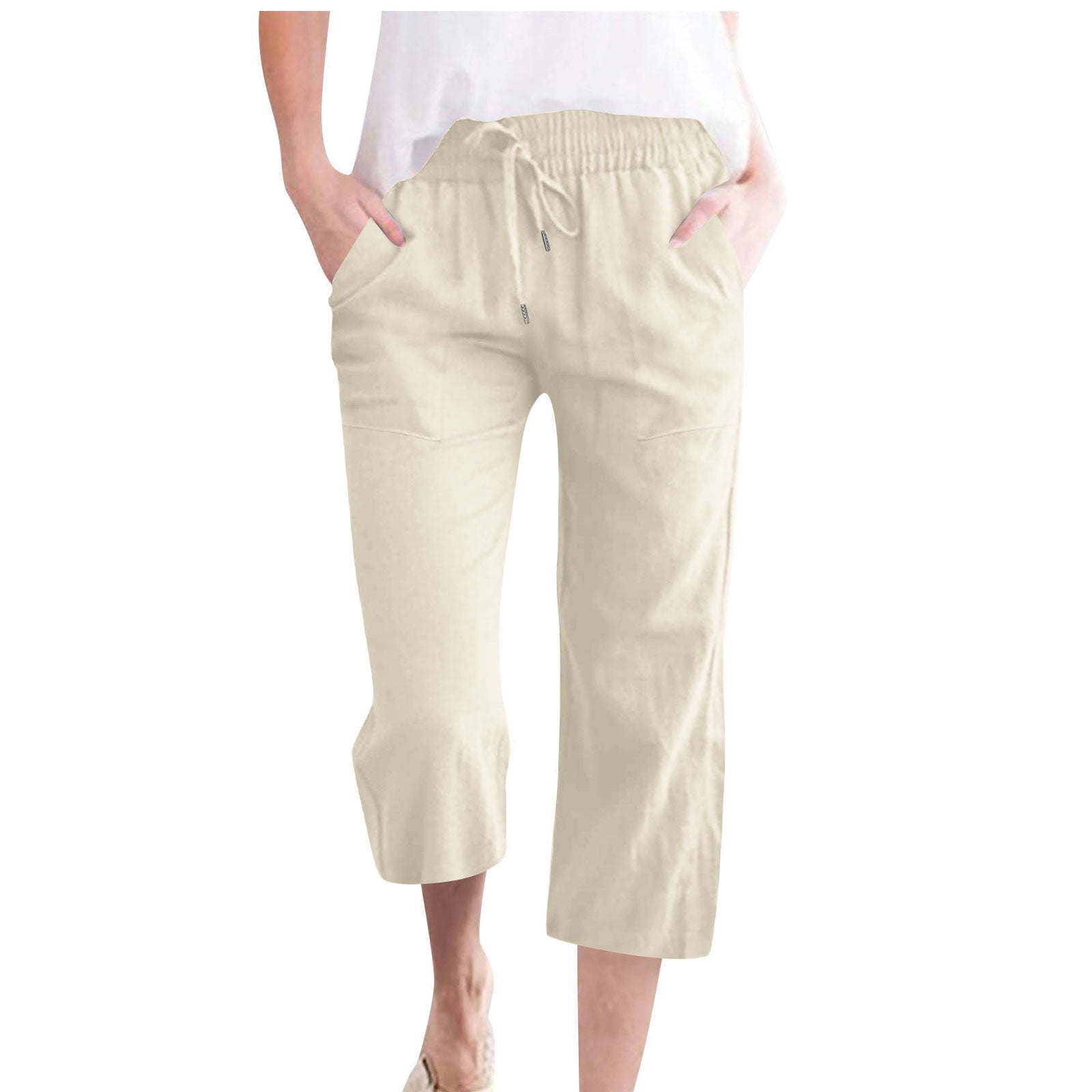 Click here for Biudgviw Capri Pants For Women Plus Size Elastic H... prices