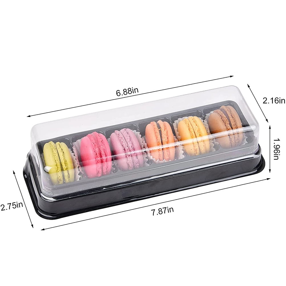 10Pcs Bakery Pastry Boxes Compact Macaron Cases Multi-function Macaron ...