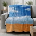 Blue Sky Blanket Soft Cozy Warm Throw Blanket for Couch, Plush Fuzzy ...