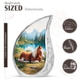 VALERASH Keepsake Horse Urn - Teardrop Cremation Urns for Adult Ashes ...