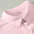 Business Casual Mens Shirts Crochet Stitch Button Down Short Sleeve ...