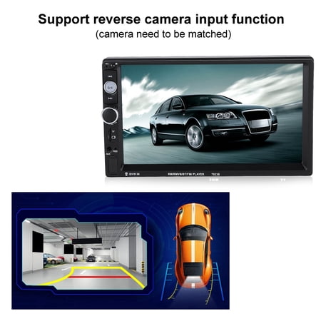 Ccdes Car Video Player,Car MP5 Reverse Camera,7inch Touch Screen Double ...