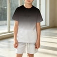 Boys Outfits Kids Breathable Mesh Casual Outfit Cool Gradient City ...