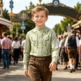 AJGRHE Boys Stand Collar Plaid Long Sleeve Button Down Shirt, Classic ...