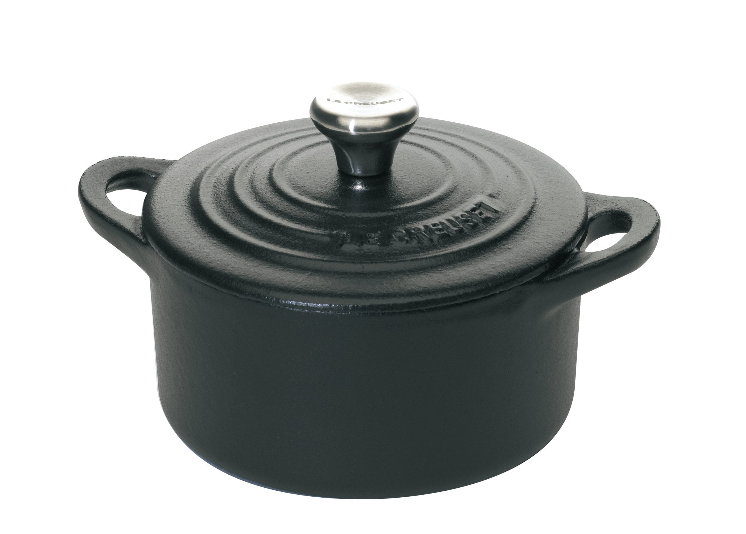 Le Creuset Mini Cocotte de hierro fundido esmaltado con tapa, 1/3 qt ...