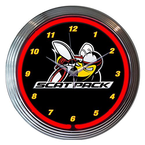 Neonetics Dodge Scat Pack Neon Clock - Walmart.com