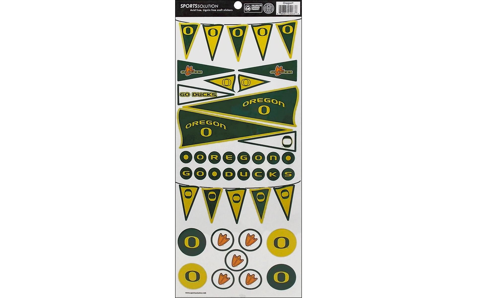 Sports Solution Pennant Sticker Oregon - Walmart.com