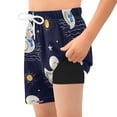 BZSMCE Swim Shorts Cute Duck Cloud Sun Pattern For Quick-Dry Shorts ...