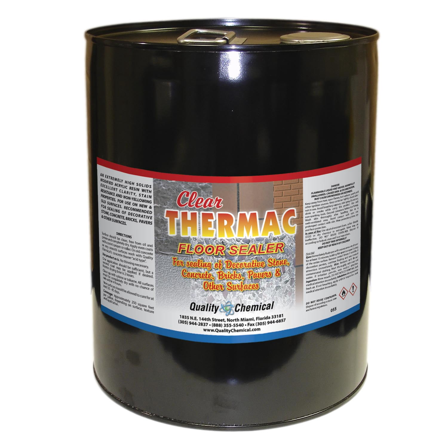 Clear Thermac Acrylic Wet Look Concrete Sealer - 5 gallon pail ...