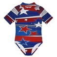 CAIVO Kids Independence Day Print One-Piece Swimsuit For Girls ...