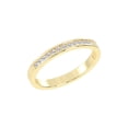 0.30 Round Cut Channel Set Moissanite Engagement Ring 925 Silver ...