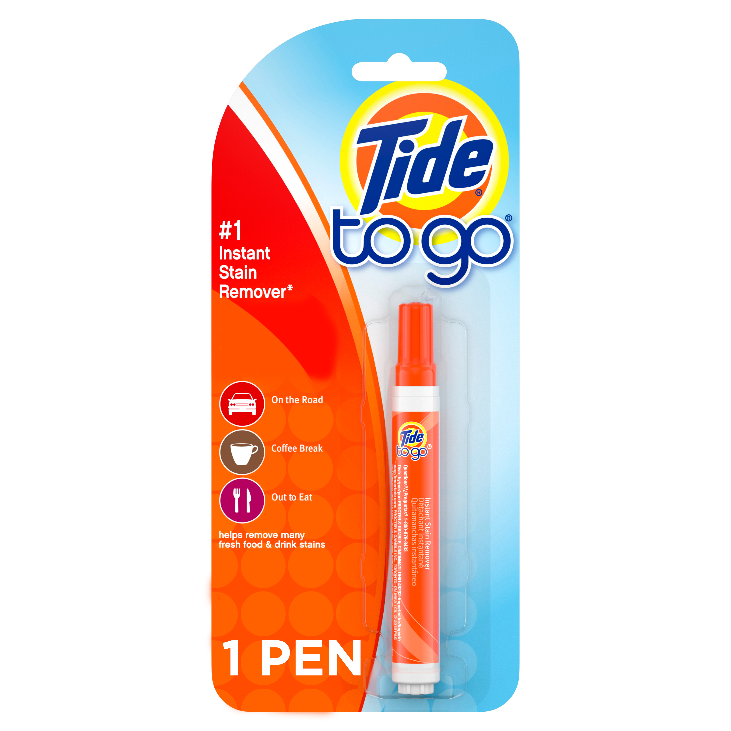 Tide To Go Instant Stain Removing Pen 1 Count Pack Walmart Tide To Go Instant Stain Removing Pen 1 Count Pack Walmart