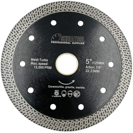 125mm Diamond Diamond Disc With Mesh Turbo For Porcelain Tile Ceramic ...