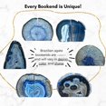 Teal A+ Grade 4 - 6 Lbs Agate Bookends, Decorative Stone for Shelves ...