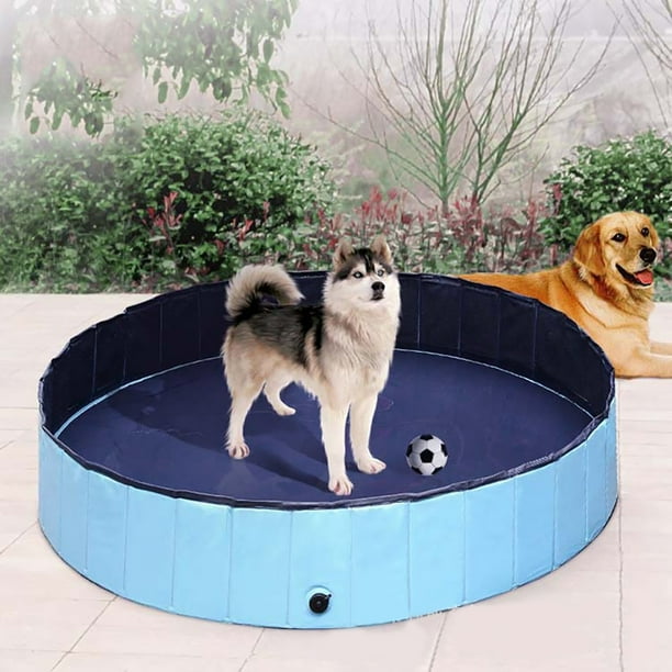 Foldable Dog Pool, Dog Pools for Large Dogs Portable PVC Pet Swimming ...