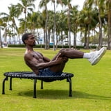 JumpSport 350 PRO Indoor Lightweight 39" Round Fitness Trampoline ...