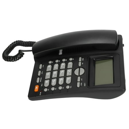 Loewten L005 Desktop Corded Telephone Corded Phone With FSK DTMF LCD Display Alarm Pause ...
