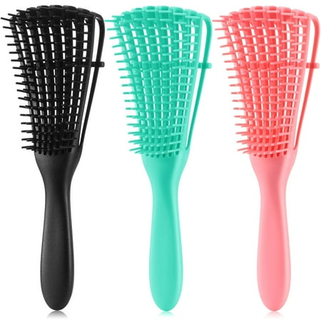 ecchou 3 pieces hair brush for hair texture 3a to 4c curly/naturally ...
