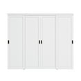 96'' x 96'' Bypass Sliding Closet Door, Solid Core & White Smooth ...