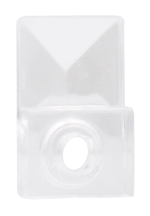 CRL 803C-XCP100 CRL 1/8" Square Beveled Clear Plastic Mirror Clip ...