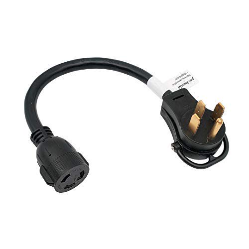 Parkworld 60424 RV Adapter Cord 50 Amp 14-50P Male right angle to 30 ...