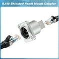 RJ45 Right Angle Panel Mount Coupler, Female Ethernet LAN Cable ...