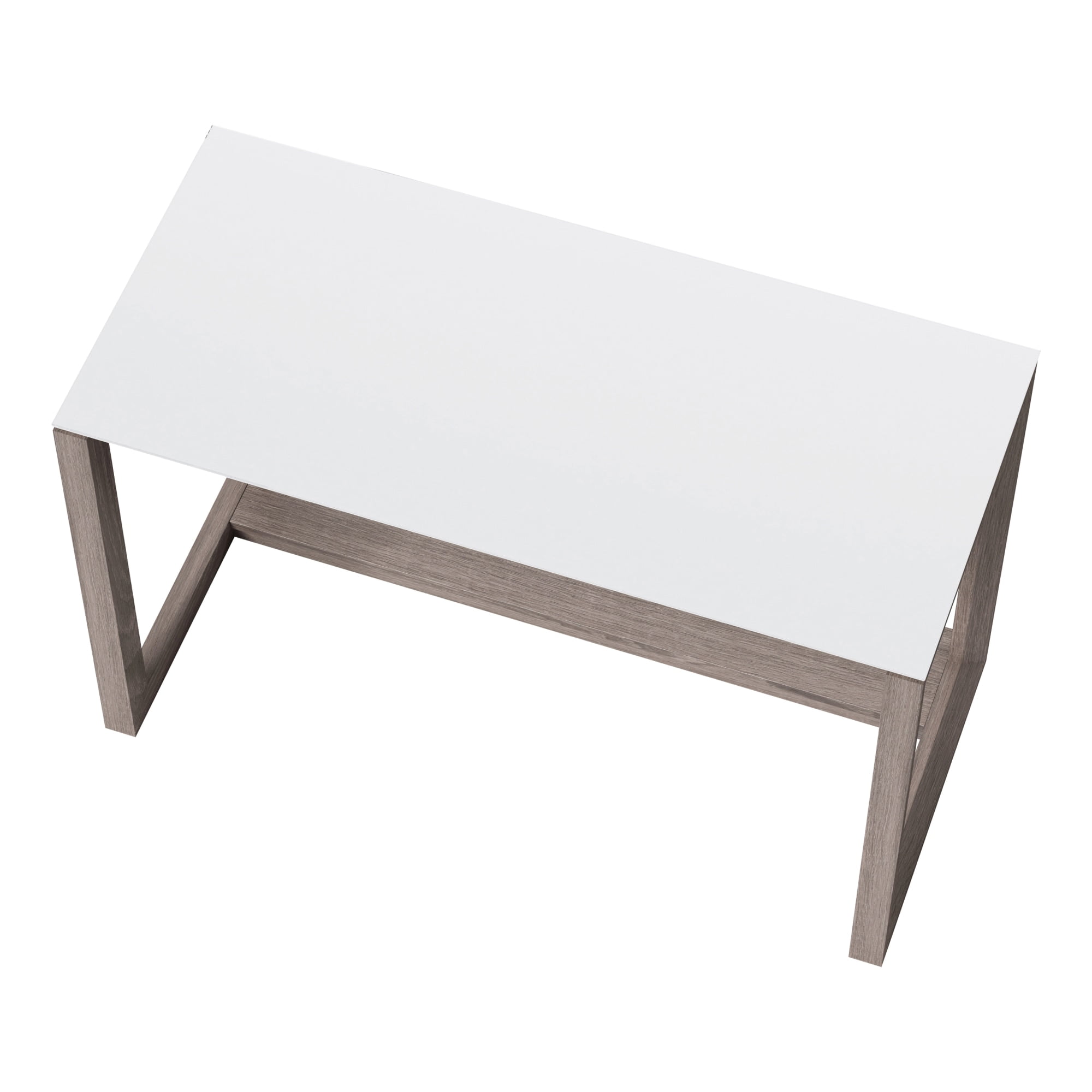 Whalen Cecile 48 W Writing Desk Snowdrift White Fossil Greige Oak Walmart