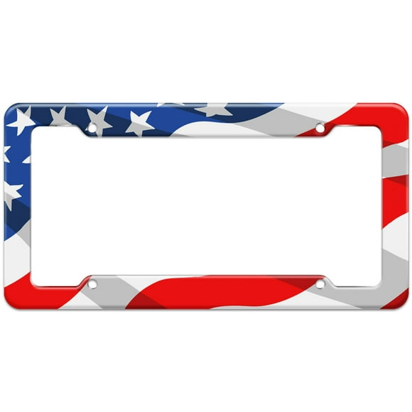American Flag License Plate Frame
