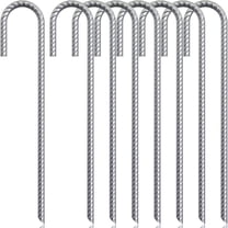 J Hook Rebar Stakes, Heavy Duty Professional Quality Ground Anchors for ...
