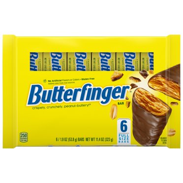 Butterfinger Fun Size Candy Bars - Chocolatey Peanut-Buttery Treat, 3 ...