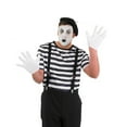 Fun Shack Mens Mime Artist Costume Braces Adult French Circus Carnival ...