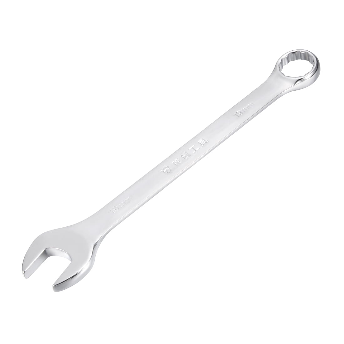 Metric 19mm 12-Point Box Open End Combination Wrench Chrome Finish, Cr ...
