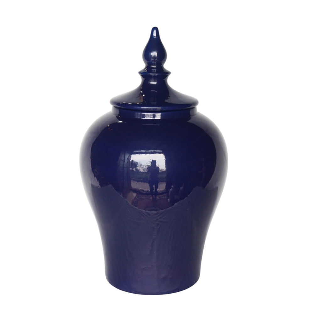 Charismatic Modern Ceramic Decorative Covered Jar - Walmart.com