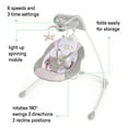 Ingenuity InLighten Baby Swing, Easy-Fold Frame, Swivel Infant Seat ...