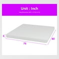 King Size Mattress,6 Inch Base Foam Mattress in a Box,Medium-Firm ...