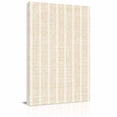 Cream Leaf Striped Canvas Wall Art for Living Room, Warm Beige Linen ...