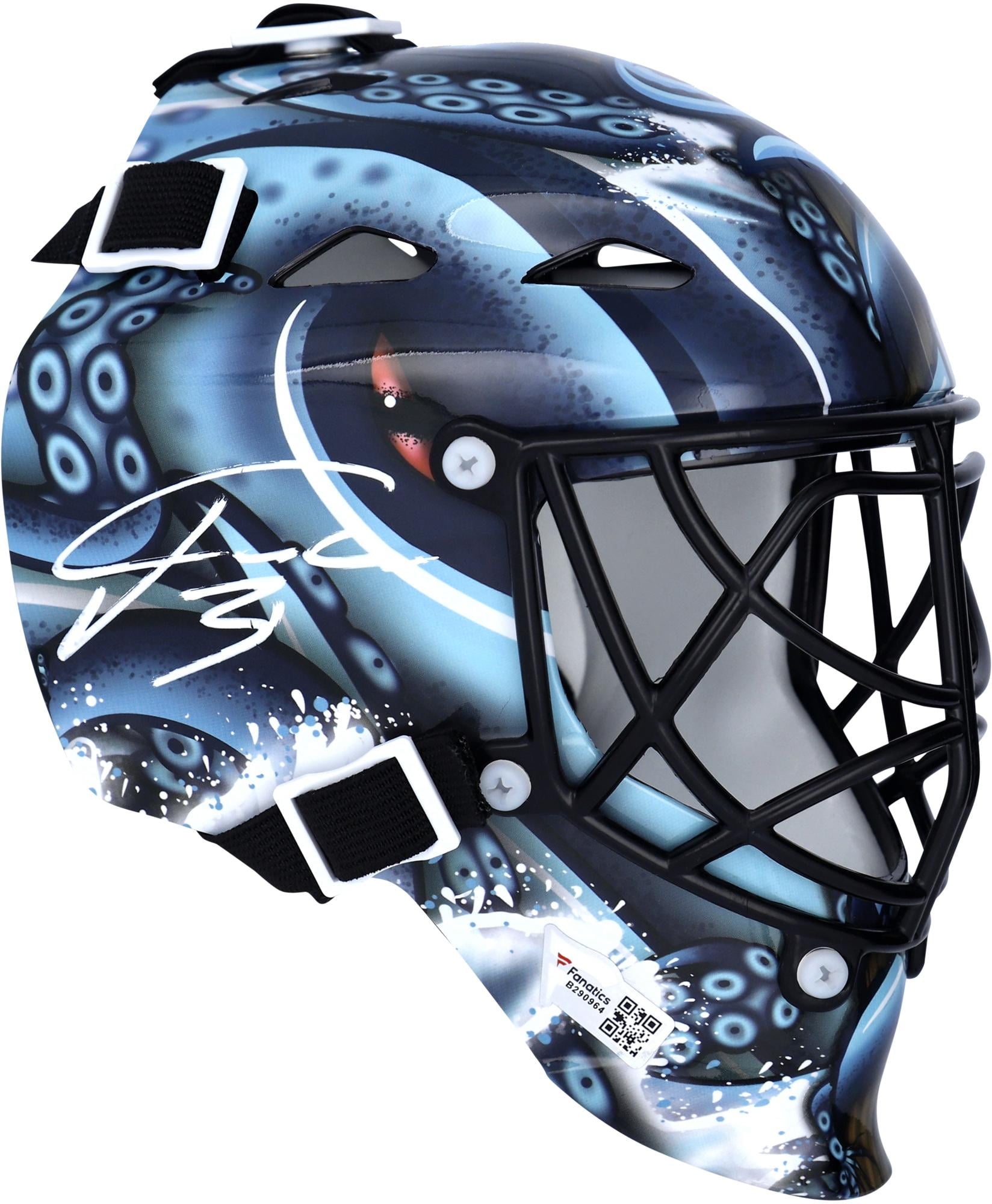 Philipp Grubauer Seattle Kraken Autographed Mini Goalie Mask - Fanatics ...