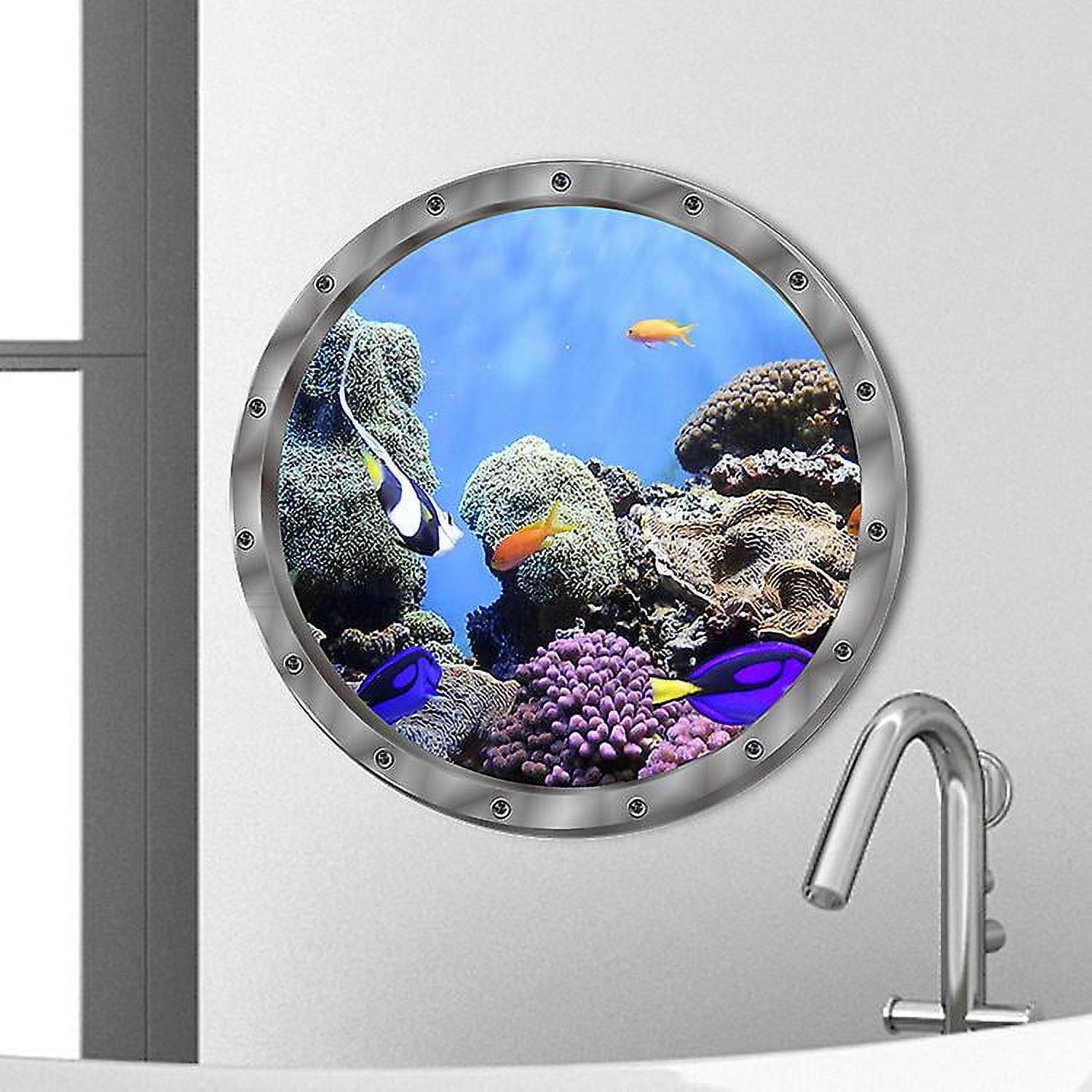 1pc Underwater World Wall Stickers Ocean Sea Wall Art Fish Stickers for ...
