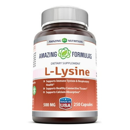 Amazing Formulas L-Lysine 500 Mg 250 Capsules - Walmart.com