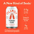 OLIPOP Healthy Benefits Prebiotic Soda, Vintage Cola Soft Drink, 12 fl oz - Walmart.com